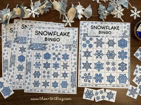 Snowflake Bingo Printable The Art Kit 1 The Art Kit Snowflake Bingo Printable The Art Kit 1 The Art Kit