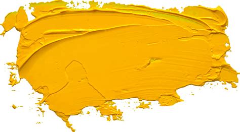 질감된 노란색 오일 페인트 브러쉬 선 그림자 투명 한 배경에 고립 된 볼록 Eps 10 벡터 일러스트입니다 배경 주제에 대한 스톡 벡터 아트 및 기타 이미지 Istock