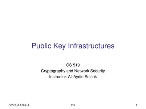 Ppt Public Key Infrastructures Powerpoint Presentation Free Download