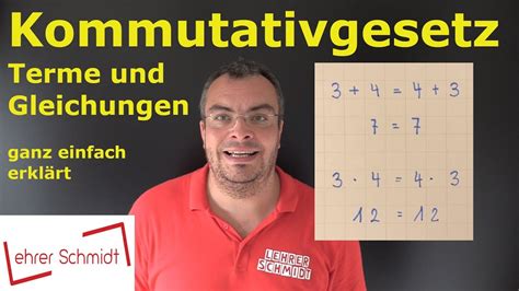 Kommutativgesetz Vertauschungsgesetz Terme Und Gleichungen