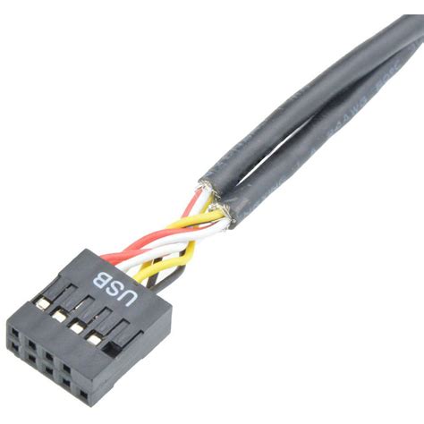 9pin Usb Header Male 1 To 2 Female Extension Splitter Cable Connector Adapter Male 1 To 2