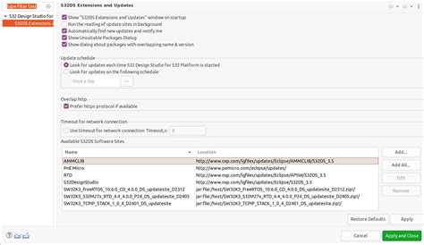 S32ds Packages Dont Appear After Adding Local Update Sites Nxp Community