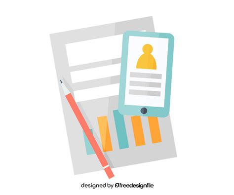 Tablet With Paper And Pencil Clipart Free Download