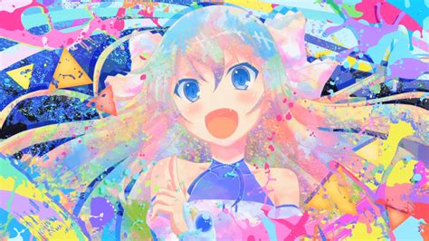 Colorful Anime Girl Wallpapers Top Free Colorful Anime Girl