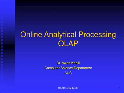PPT Online Analytical Processing OLAP PowerPoint Presentation Free Download ID
