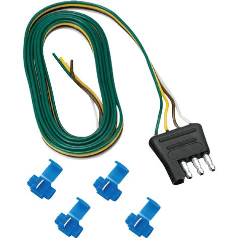 Towsmart 4 Way Flat 48 In Trailer Wiring Connector With Splice