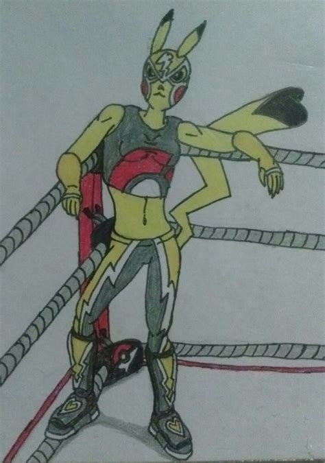 Anthro Pikachu Libre By Twilighta5lthehedgehog