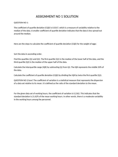 Assignment No 1 Sta 301 Pdf