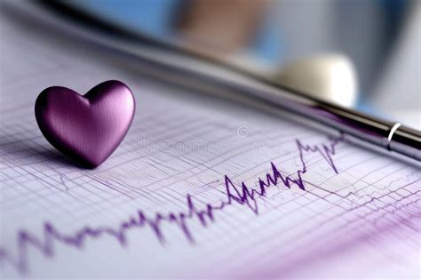 Cardiogram Banner Heart Graphic Health Focus Pulse Theme Lifeline