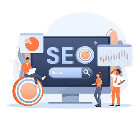 Premium Vector Seo Optimization Web Analytics And Seo Marketing Social Media Concept Business