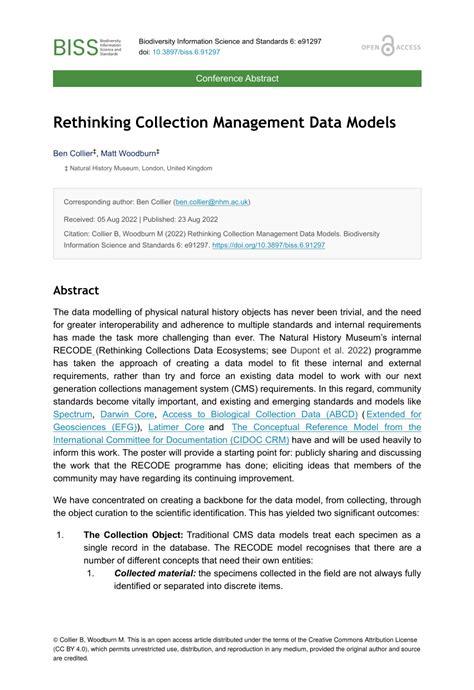 Pdf Rethinking Collection Management Data Models