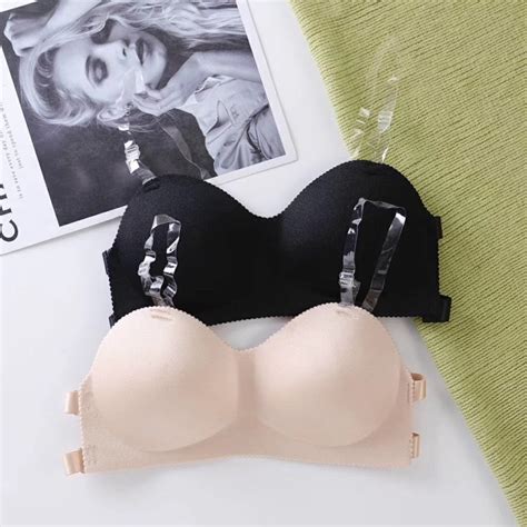New Sexy Strapless Seamless Bra Push Up Bra Backless Strap With Foam Wireless Bralette Shopee