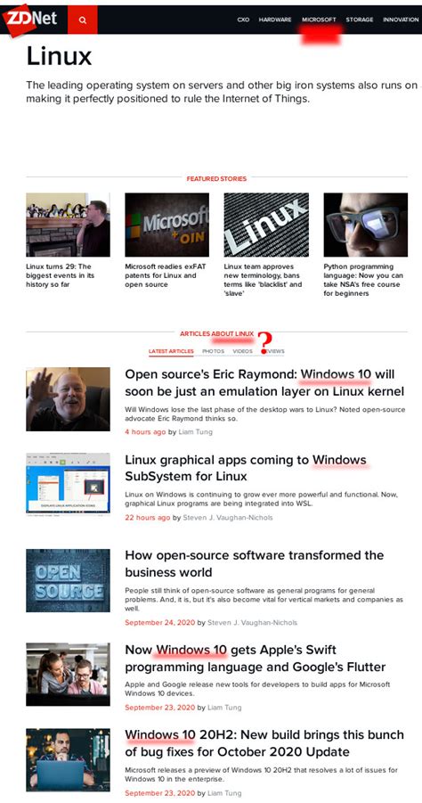 another day of zdnet being zdnet calling windows “linux” to confuse people and help microsoft