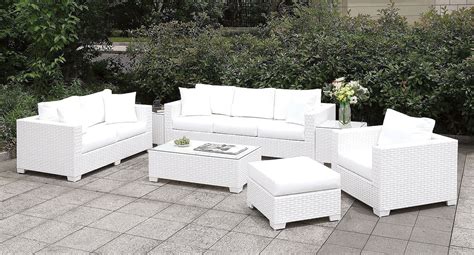 Somani White Outdoor Seating Set By Furniture Of America Furniturepick
