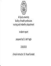 Understanding Incident Reports Types Reporting Process And Course Hero