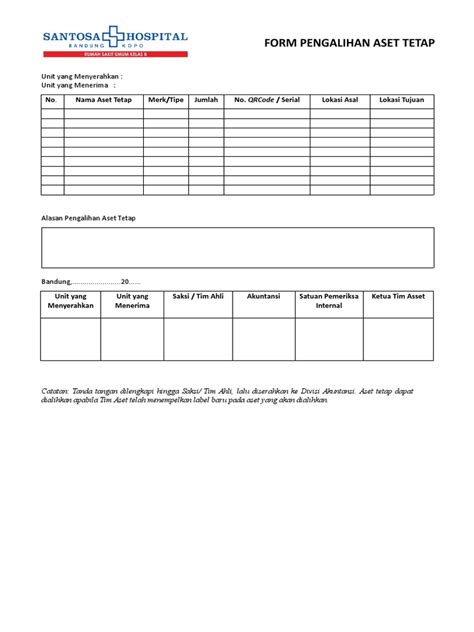 Fixed Form Mutasi Aset Tetap Pdf