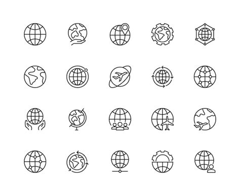 무료로 다운로드 가능한 세계 아이콘 벡터 And 일러스트 Freepik