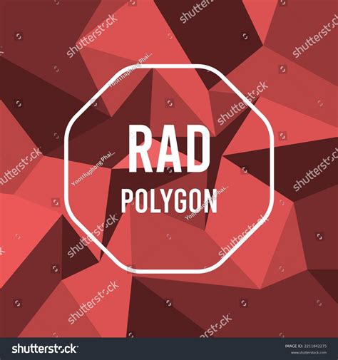 Complex Polygon Backgrounds Give Threedimensional Look Stock