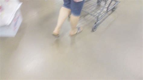 Sweaty Toe Print Shoeplay In The Checkout Line Shoeplay Usa Clips4sale