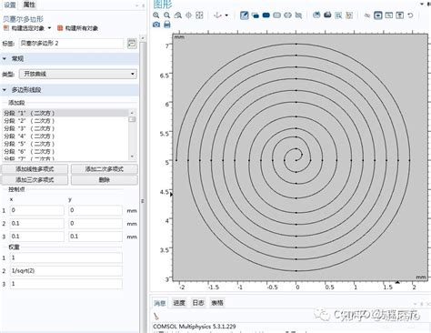 Comsol绘制二维螺线及三维螺旋 知乎