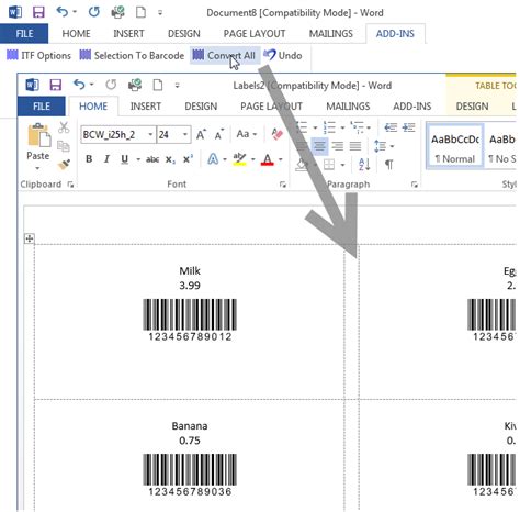 Create Barcode Labels With Mail Merge Barcodewiz
