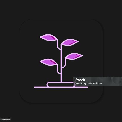 채워진 윤곽선 새싹 아이콘이 검은색 배경에 고립되어 있습니다 씨앗과 묘목 나뭇잎 기호 나뭇잎 자연 그림자가 있는 평면으로 채워진 윤곽선 스타일입니다 벡터 0명에 대한 스톡