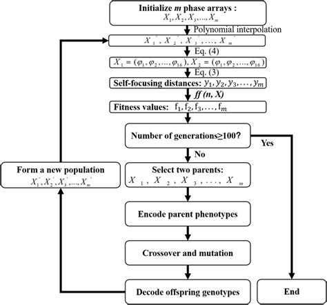Flow Chart Of The Genetic Algorithm Used To Optimize The Input Phase