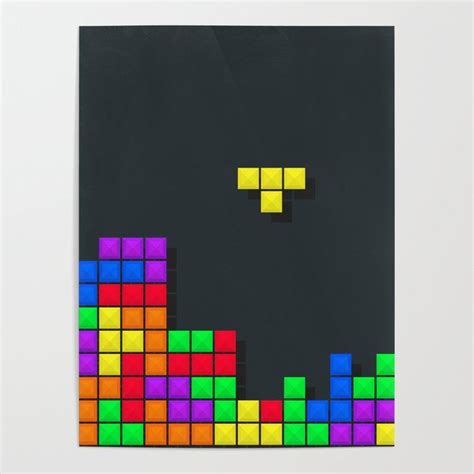 Tetris Print Design Poster Print Design Poster Print Design Art