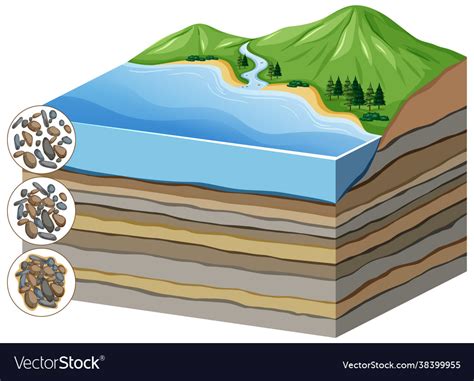 Diagram Showing Process Compaction Royalty Free Vector Image