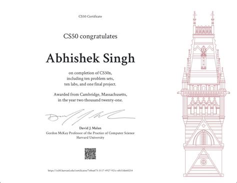 Abhishek Singh On Linkedin Computerscience Cs50 Edx Harvarduniversity