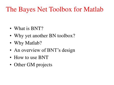 ppt an introduction to bayesian networks and the bayes net toolbox