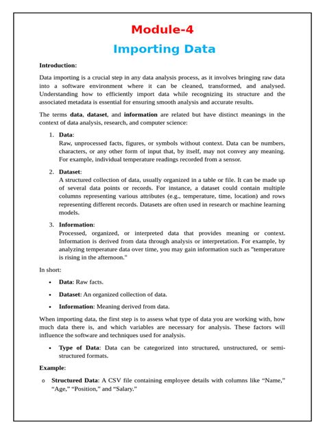 Module 4 Pdf Data Metadata