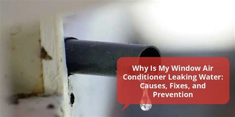 Why Is My Window Air Conditioner Leaking Water Causes Fixes And