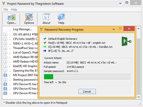 Project Password Recovery Tool By Thegrideon Software