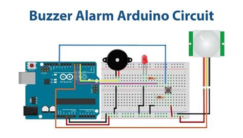 Buzzer Alarm System With Arduino Alarm System Arduino Arduino Circuit
