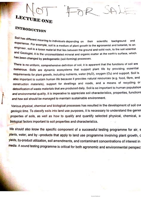 Bio Soil Ecology Soil Science Studocu
