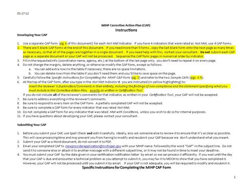 Corrective Action Plan Examples To Download