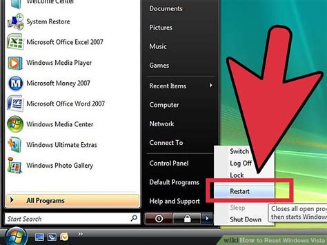 Easy Ways To Reset Windows Vista With Pictures
