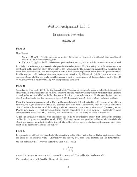 Wa Unit4 Assignment Written Assignment Unit 4 For Anonymous Peer