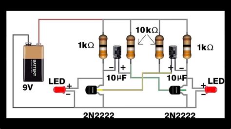 Simple Circuit Diagram For Blinking Led