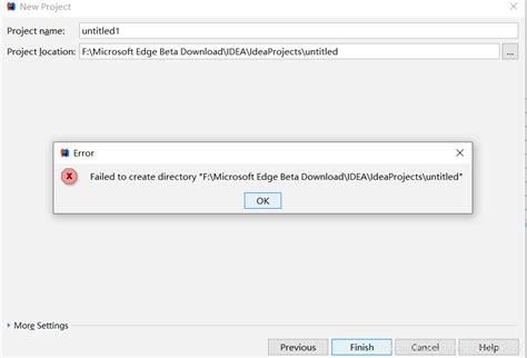 Idea创建项目失败提示failed To Create Directory Csdn博客