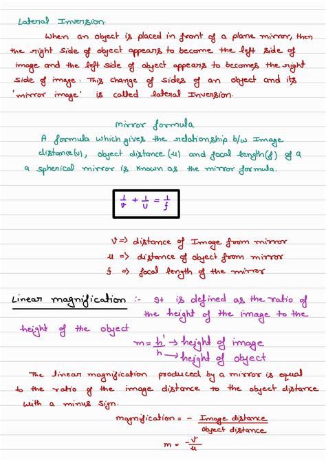 Reflection Of Light Class 10 Notes Studypur Notes Pyqs Sample Papers