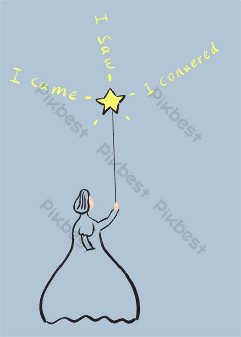Simple Inspirational Star Girl Background PSD Free Download Pikbest