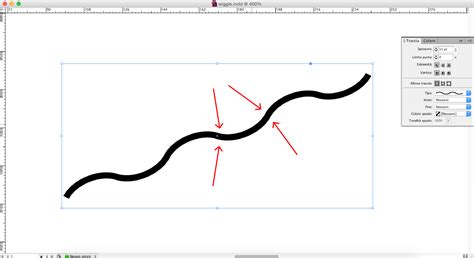 how to draw a wiggle between two points with python and drawbot