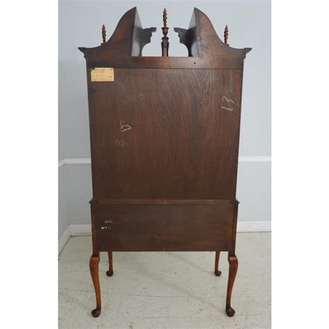 Statton Oxford Cherry New England Highboy Chest Chairish