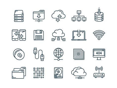 Premium Vector Cloud Omputing Internet Technology Online Services Data Processing Information