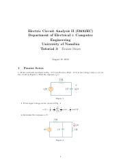 Tutorial Fourier Series Pdf Electric Circuit Analysis II I EC Department Of Electrical