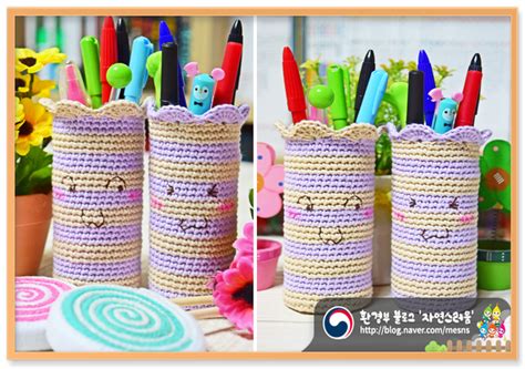 재활용품 Diy 3 휴지심 재활용 꿀팁 나만의 귀여운 캐릭터 연필꽂이 네이버 블로그