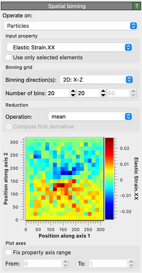 Spatial Binning Pro — Ovito User Manual 3141 Documentation