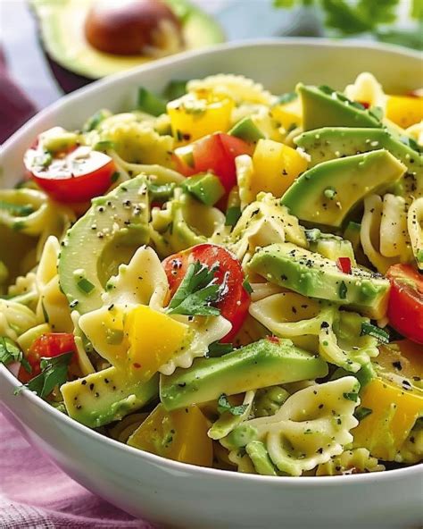 Avocado Pasta Salad Recipe